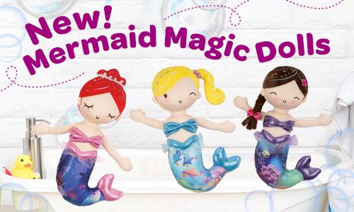 Adora Mermaid Magic Dolls, Color-changing soft bath toys 1+